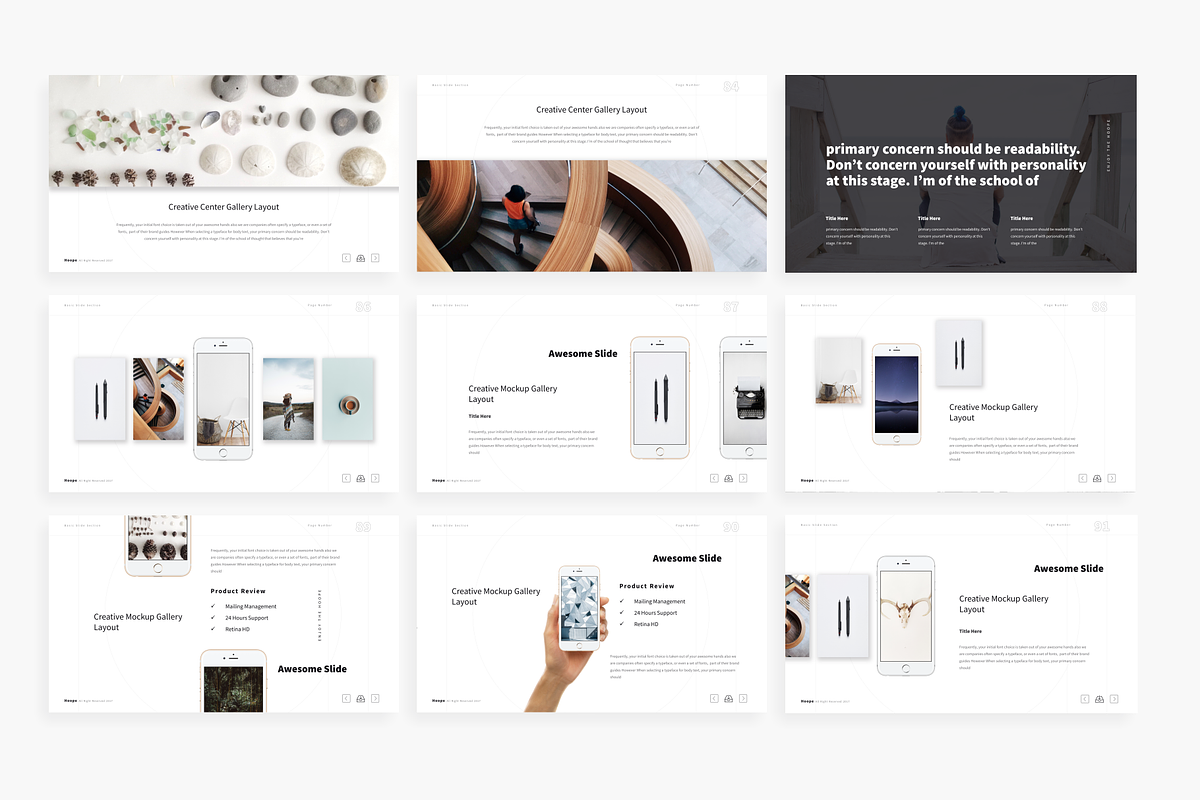 Hope White Powerpoint Template
