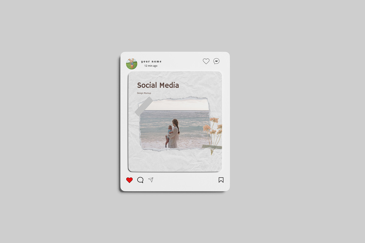 Social Media Post Mockups, an Advertising Mockup by Akaimockup