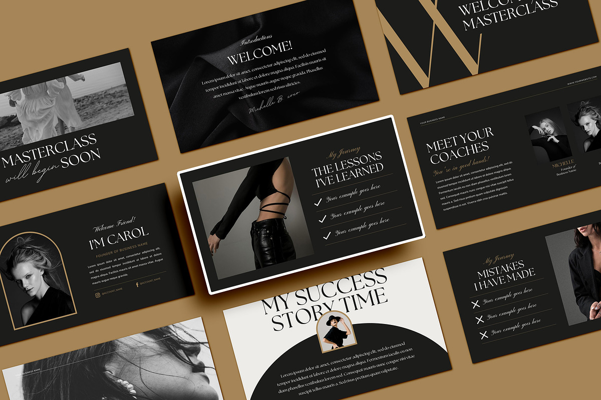 Business Coach Slide Deck CANVA, a Presentation Template by Studio Loire