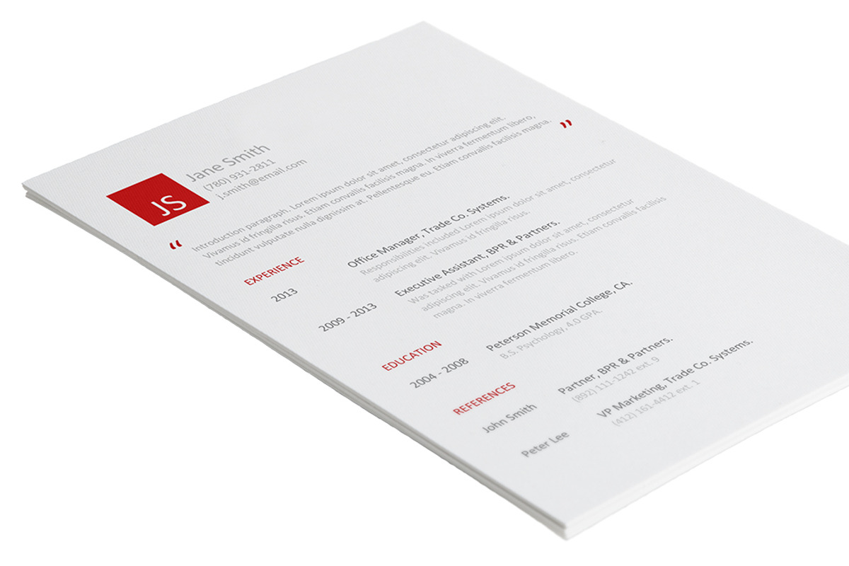 Block Resume Template, a Resume Template by 12 Resumes