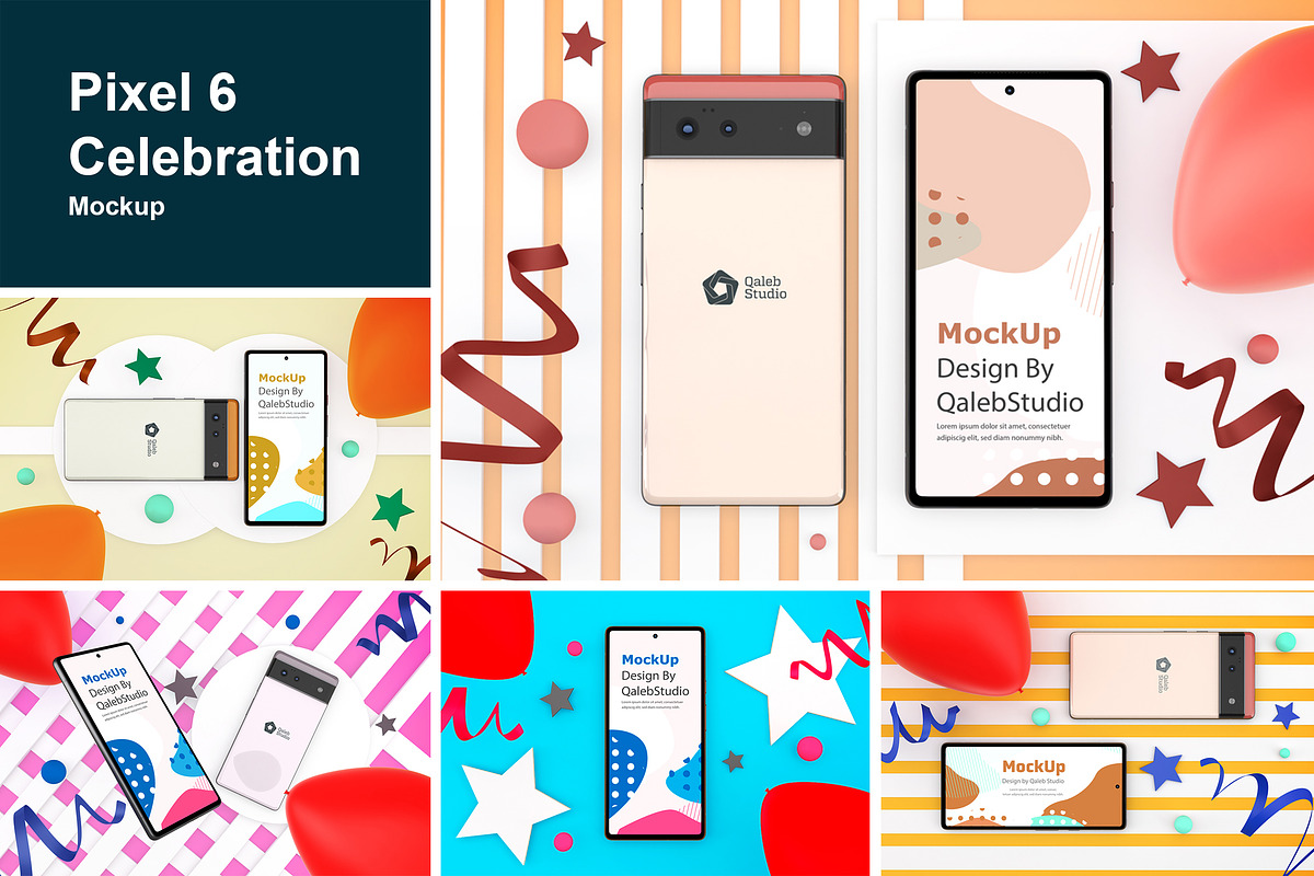 Pixel 6 Celebration Mockup, an Android Mockup by Qaleb Studio ...