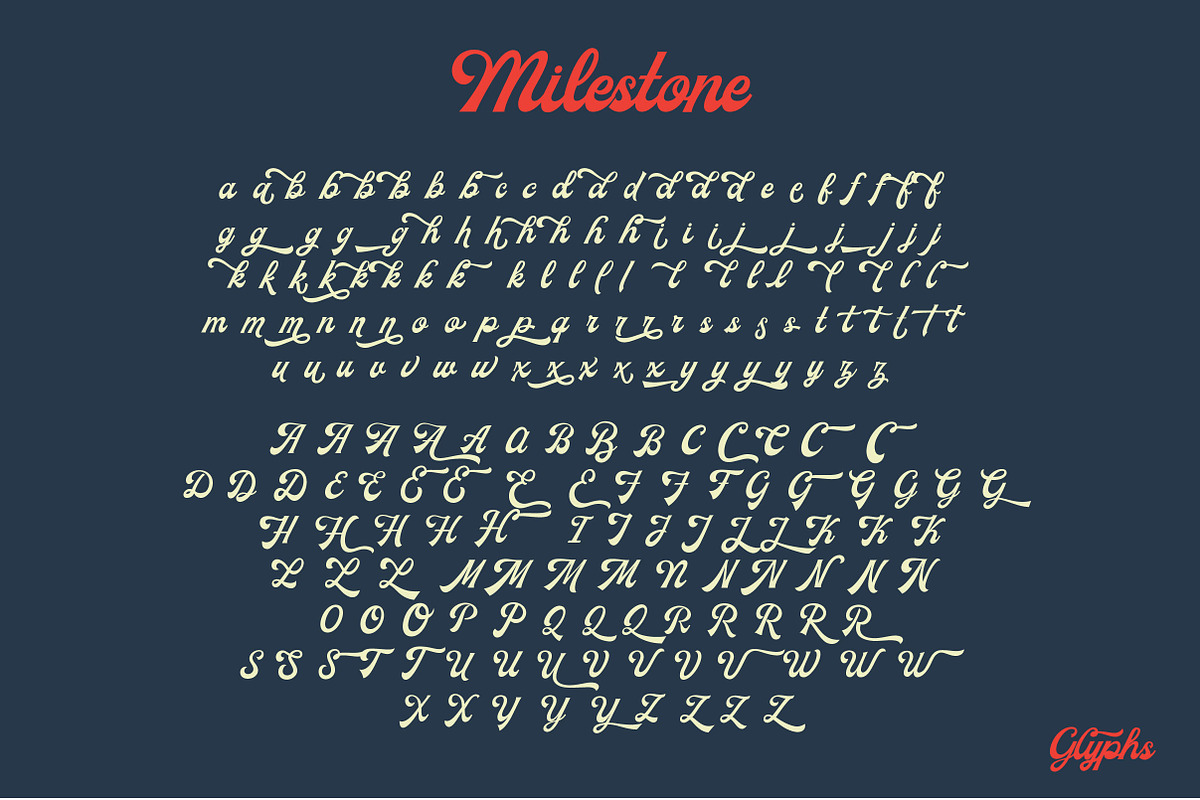 Milestone Vintage Typeface