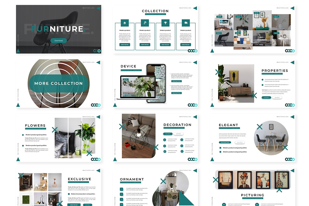 Furniture - Powerpoint Template, a Presentation Template by AQR Studio