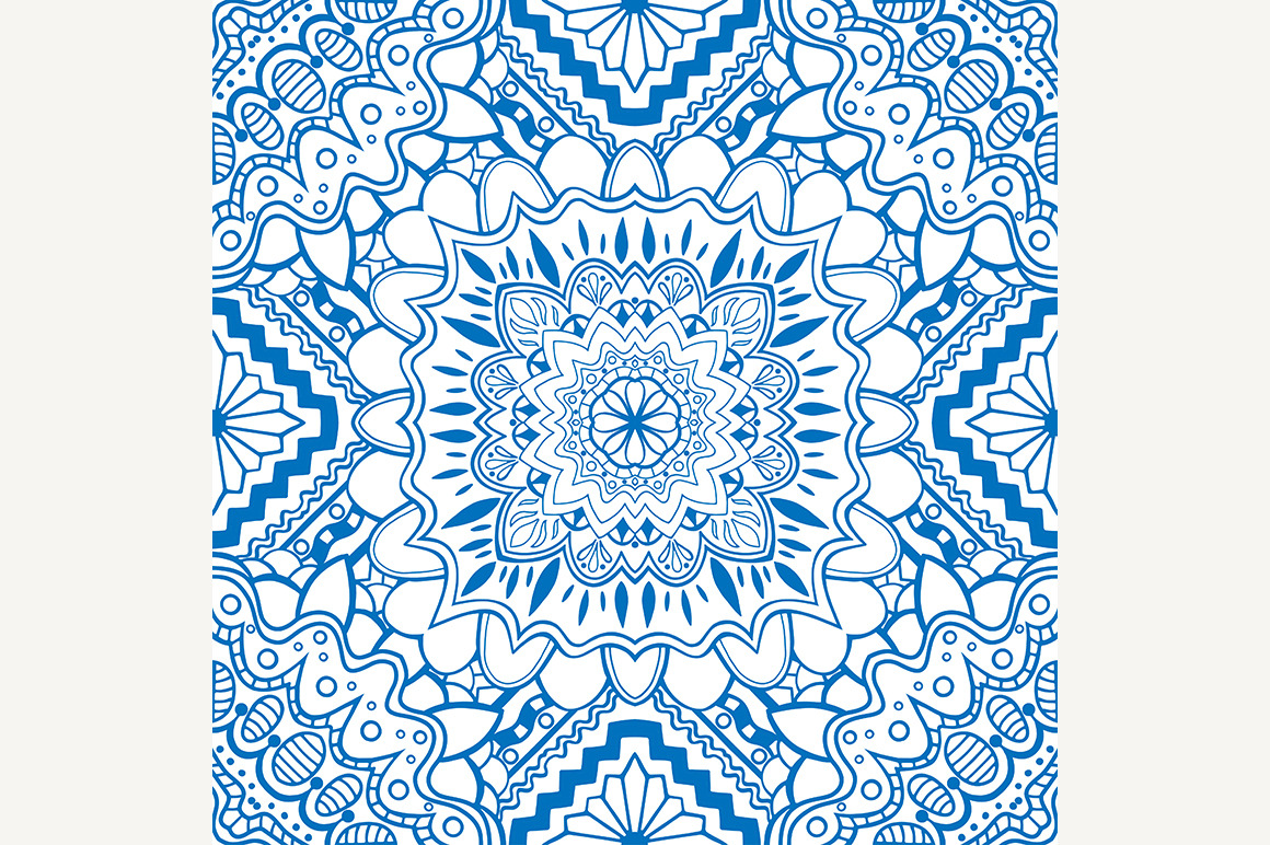 Vector blue pattern, a Decorative Illustration by IllustrationArtShop
