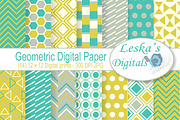 Geometric Digital Patterns, a Pattern Graphic by Leska's Digitals ...