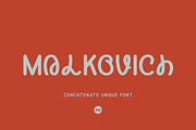 Malkovich - Unique Font, a Font by madeDeduk