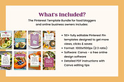 Canva Pinterest Template Food Bundle | Creative Market