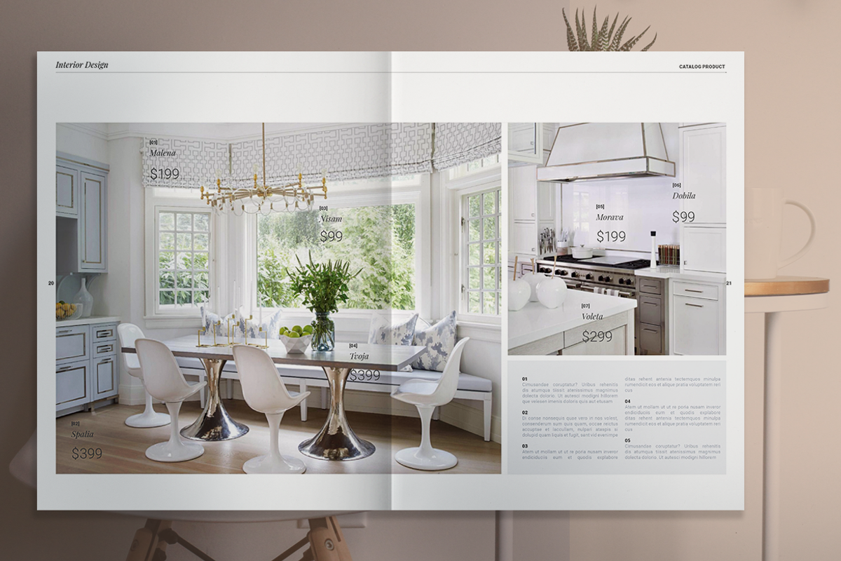 Interior Design Product Catalog, a Brochure Template by Boris Cupac