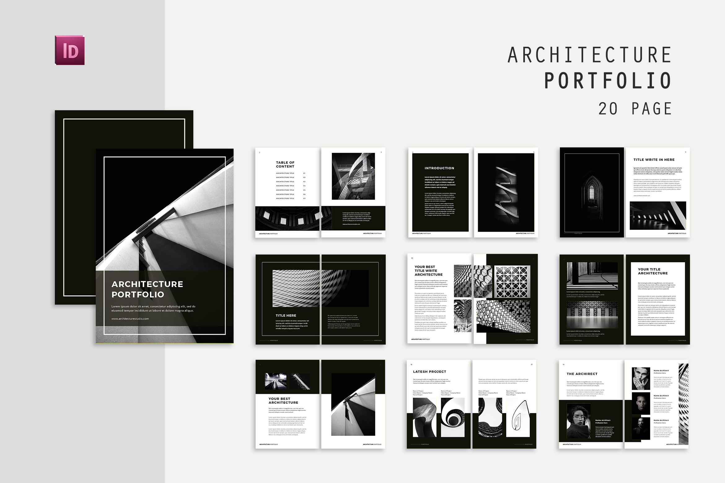 Write Architecture Portfolio, a Magazine Template by AQR Studio ...