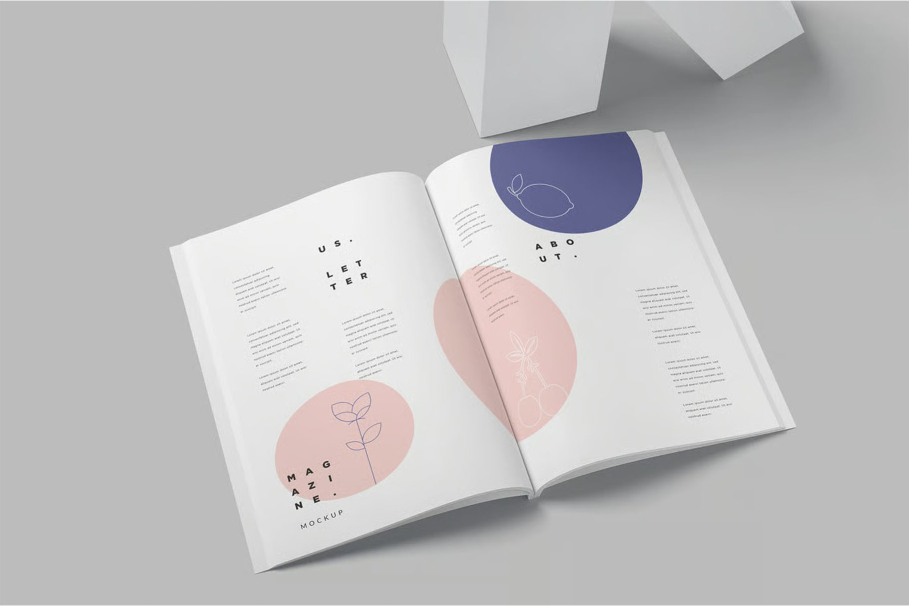 US Letter Size Magazine Mockup