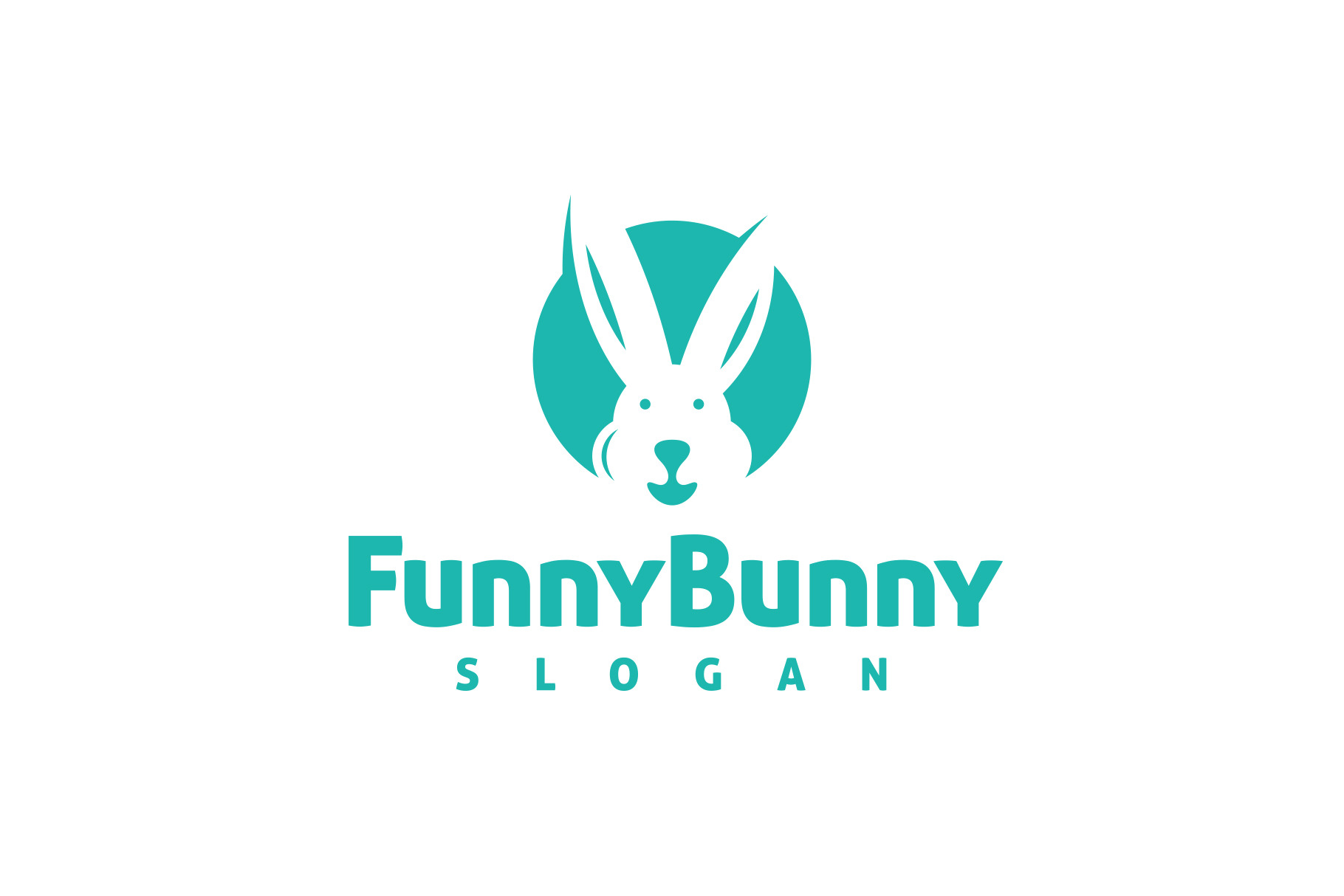 Playful Funny Bunny Logo Animal Pet, a Branding & Logo Template by ...