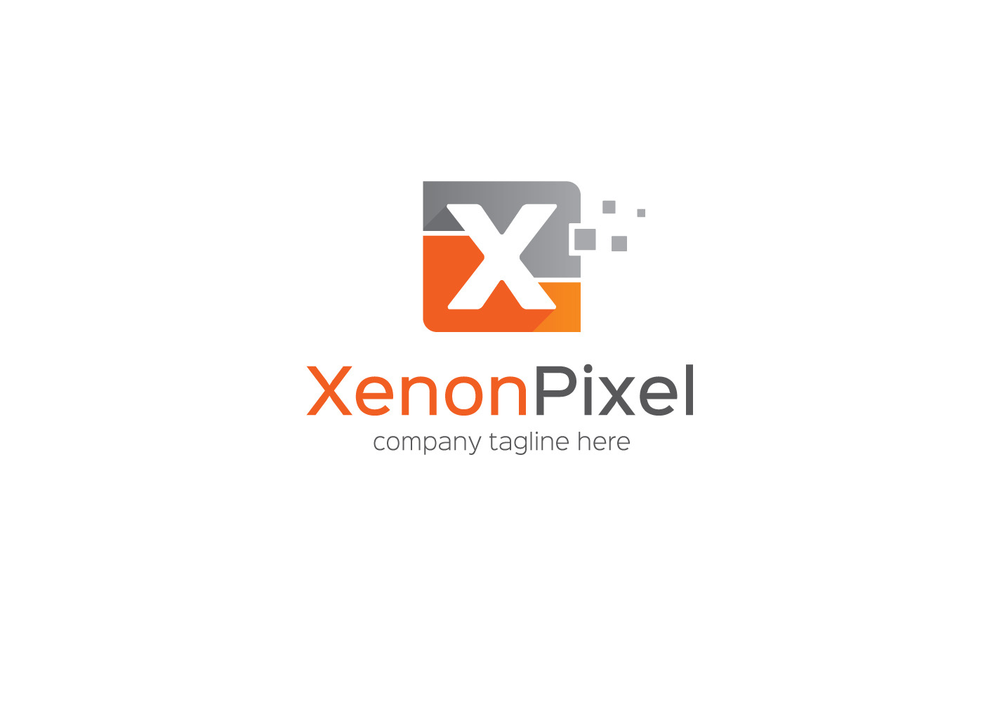 Xenon Pixel Letter X Logo, a Branding & Logo Template by XpertgraphicD