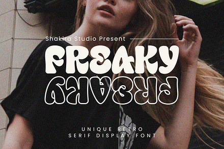 Chups - Groovy Retro Font | Serif Fonts ~ Creative Market