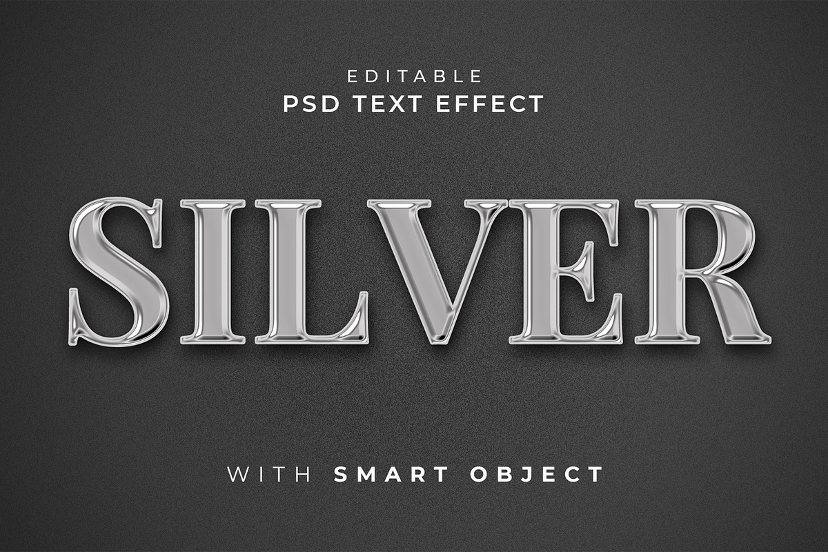 Silver Text Effect