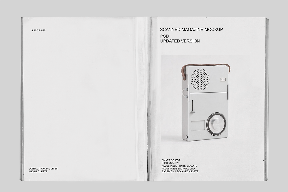 Scanned Magazine Mockup, a Books & Magazine Mockup by Replika Machine