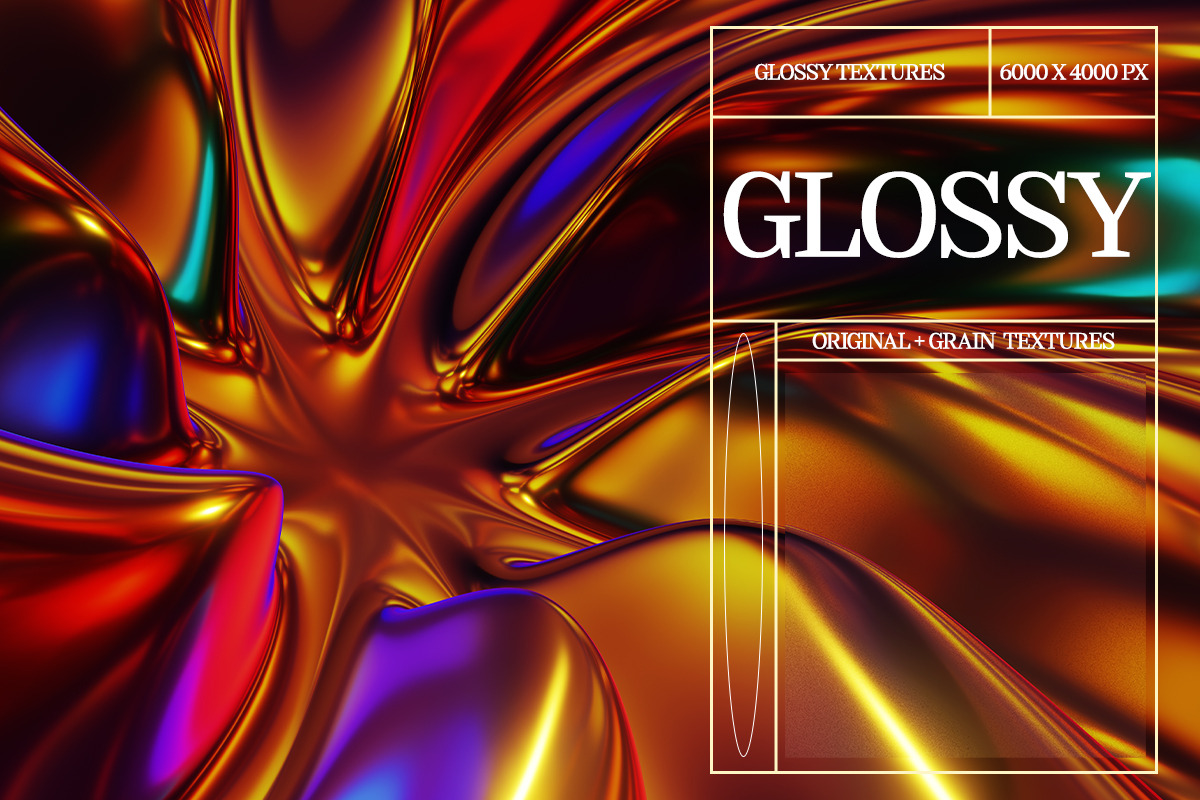 Glossy Gradients - Abstract textures, a Graphic by saintricchi