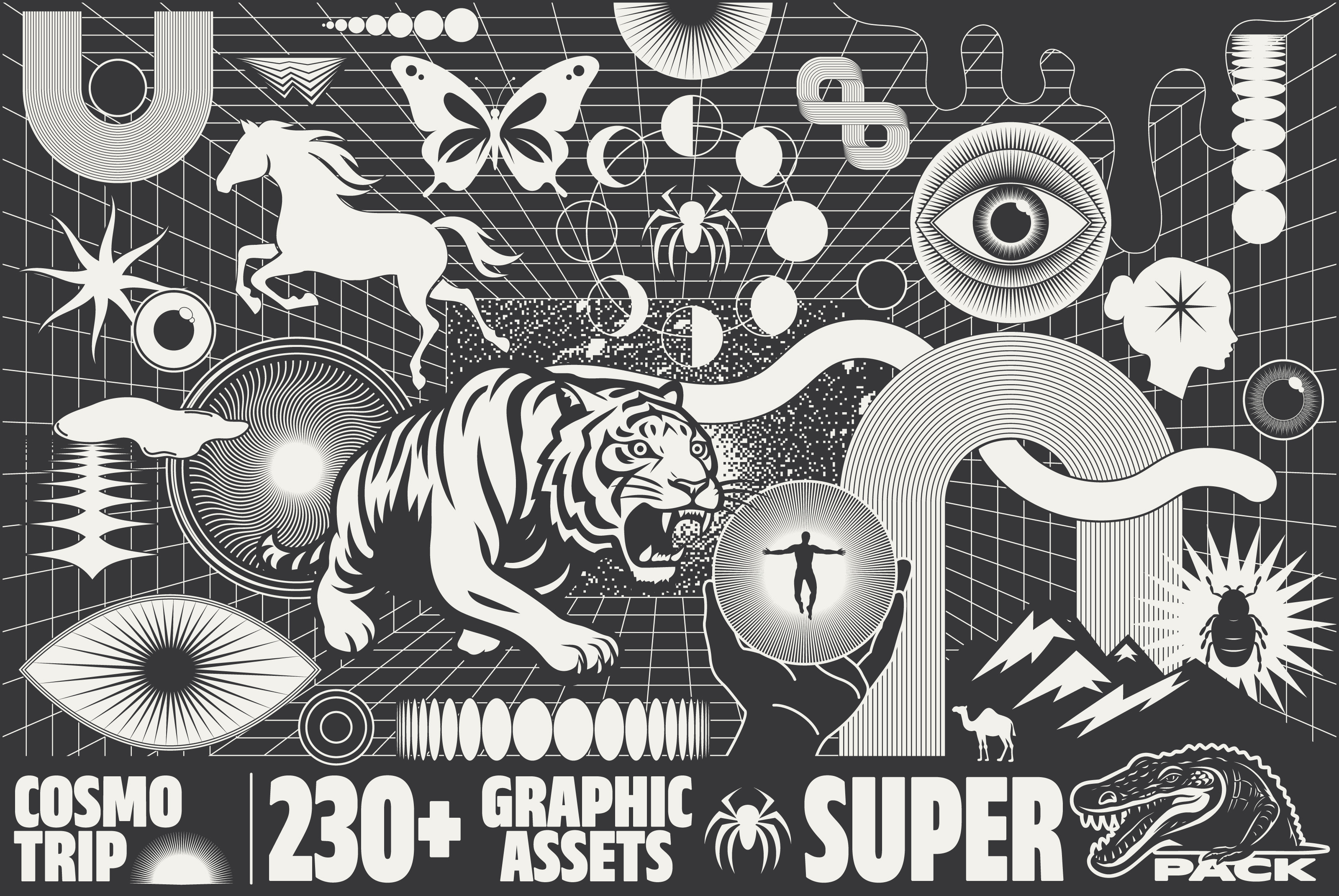 230+ Bold Graphics Super Pack, a Graphic by softulka