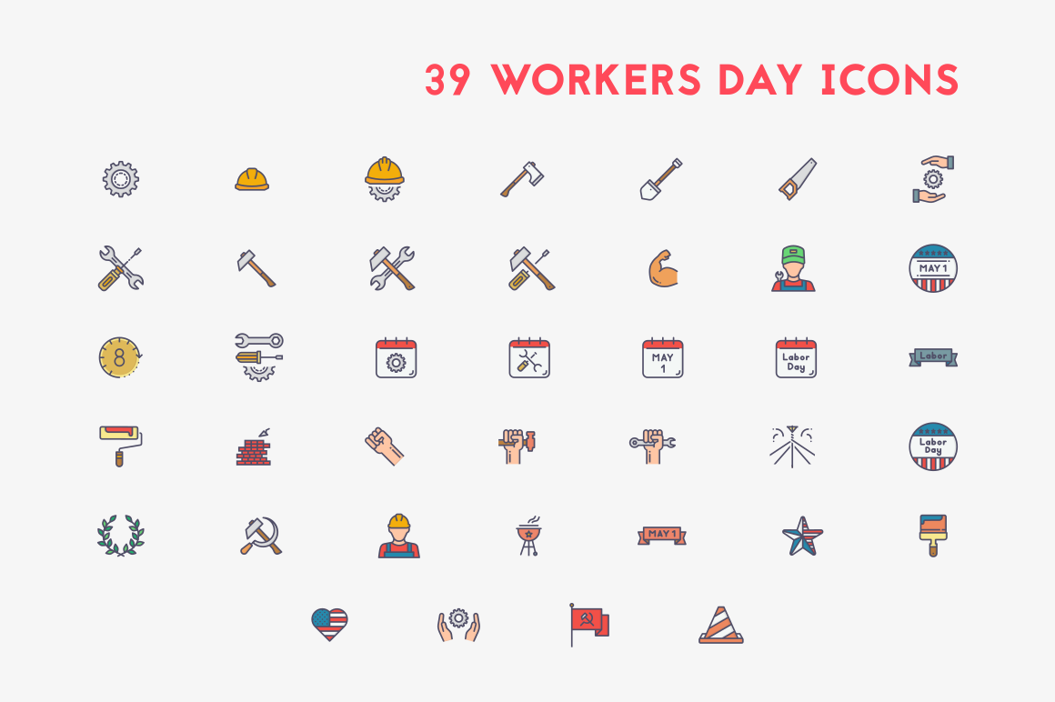 Workers Day, an Icon by Amogh Design