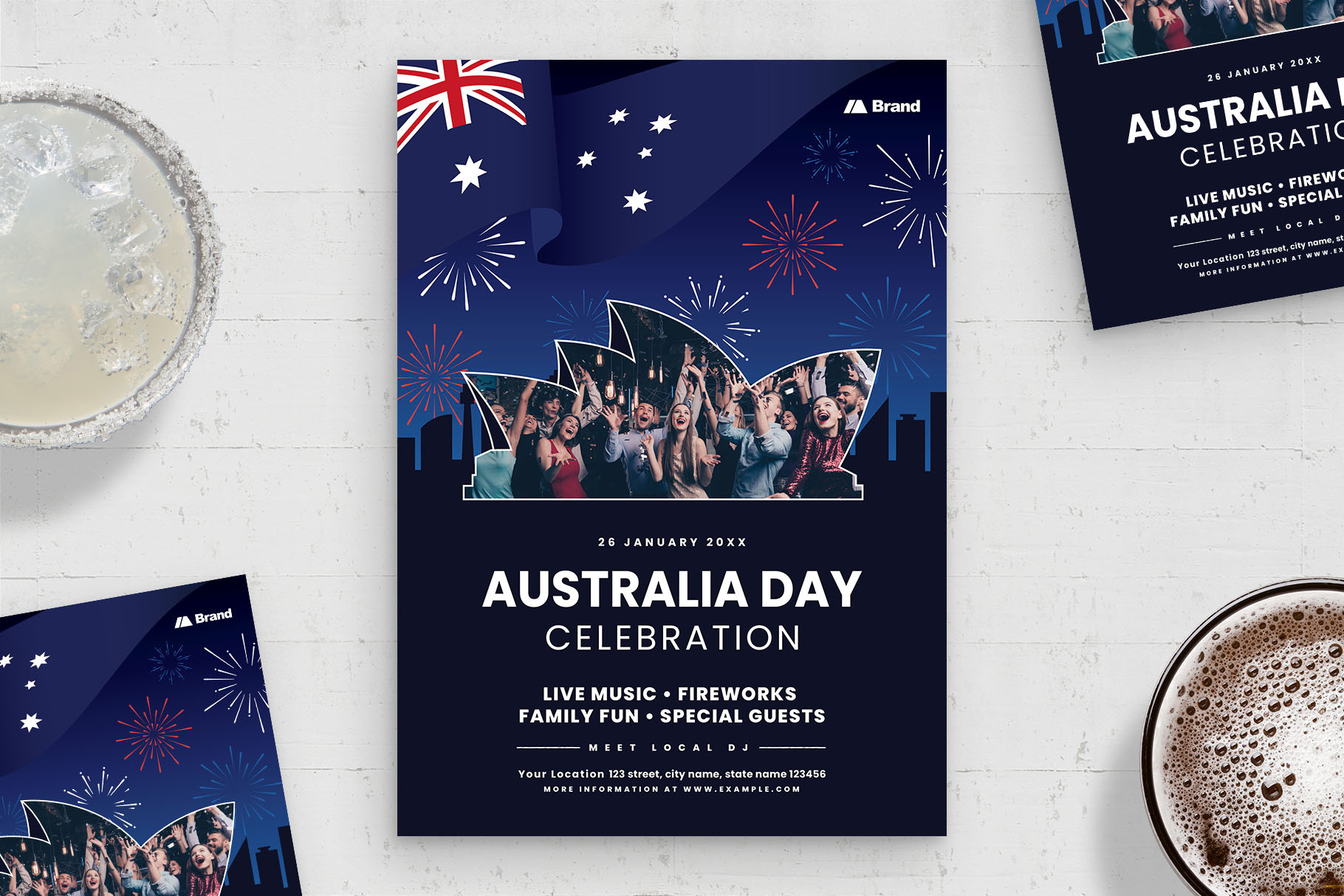 Australia Day Flyer Template, a Flyer Template by BrandPacks