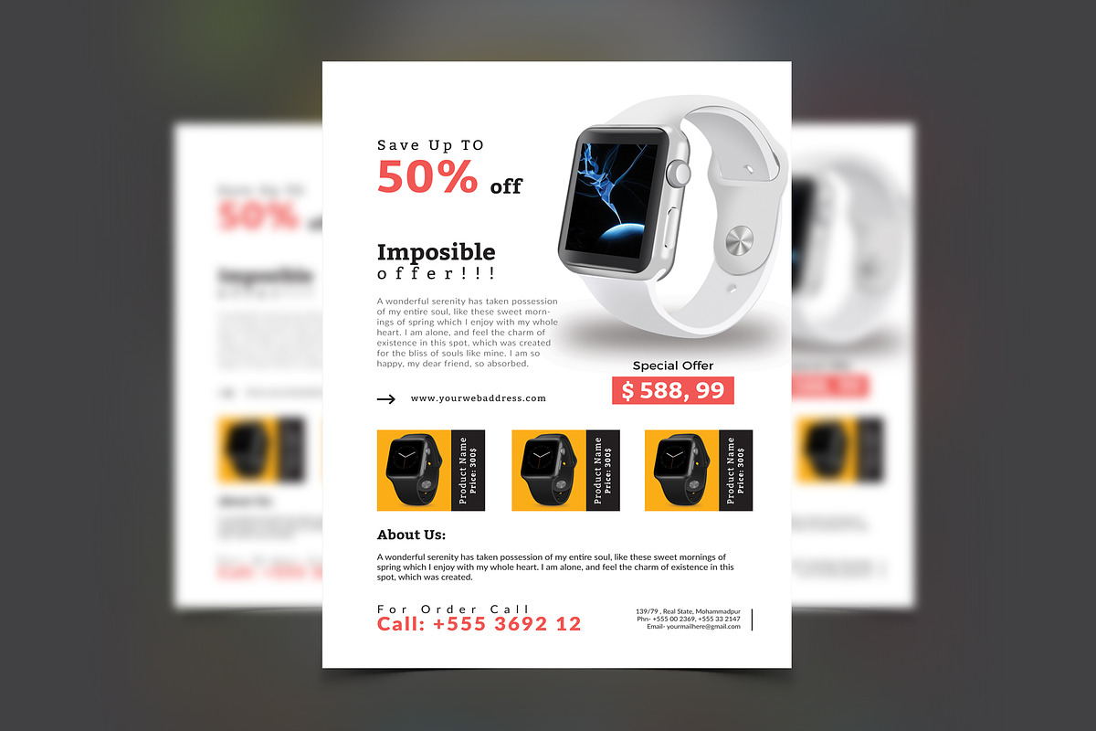 Product Promotion Flyer, a Flyer Template by ZAAS