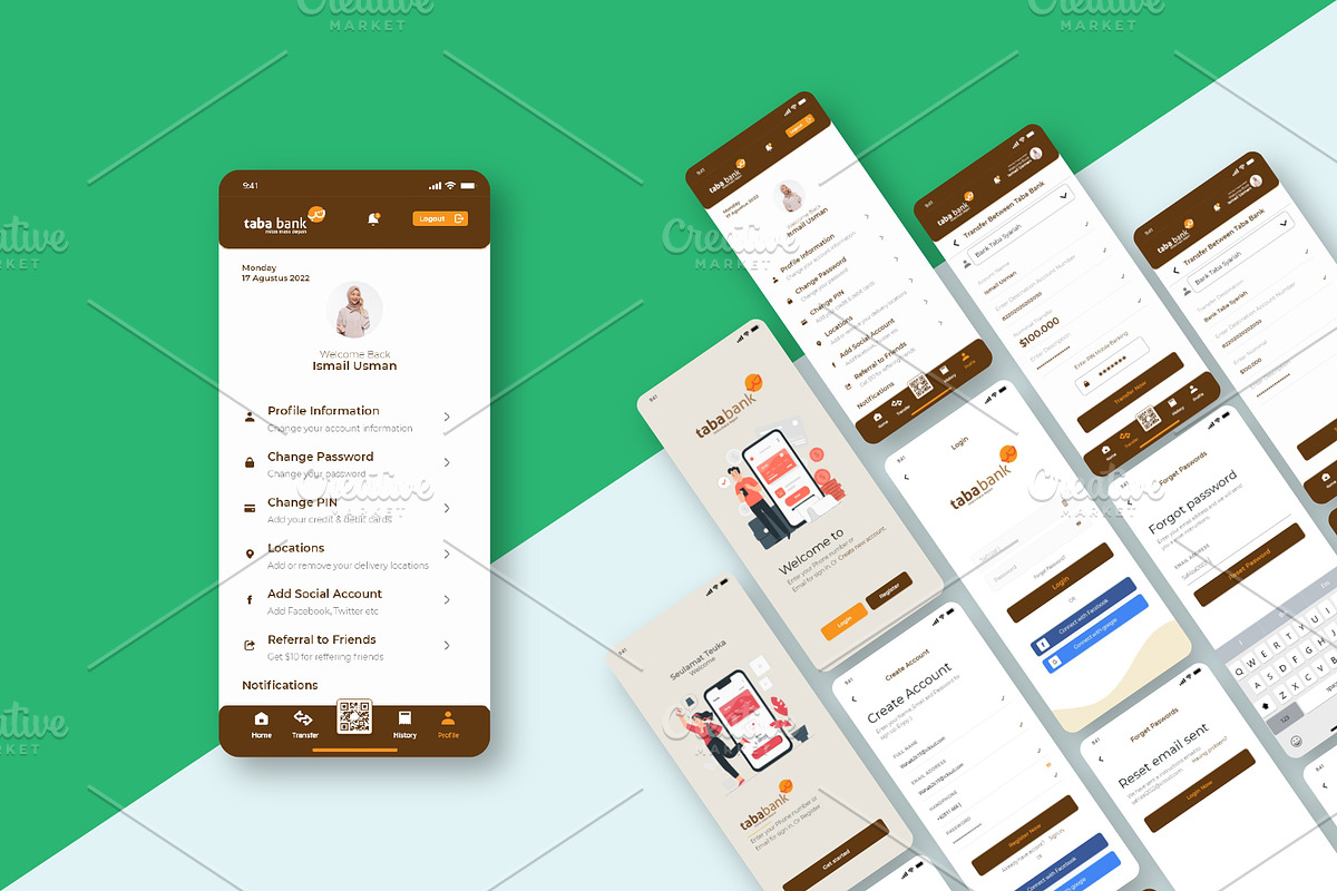 Taba Bank - UI KIT Mobile Banking