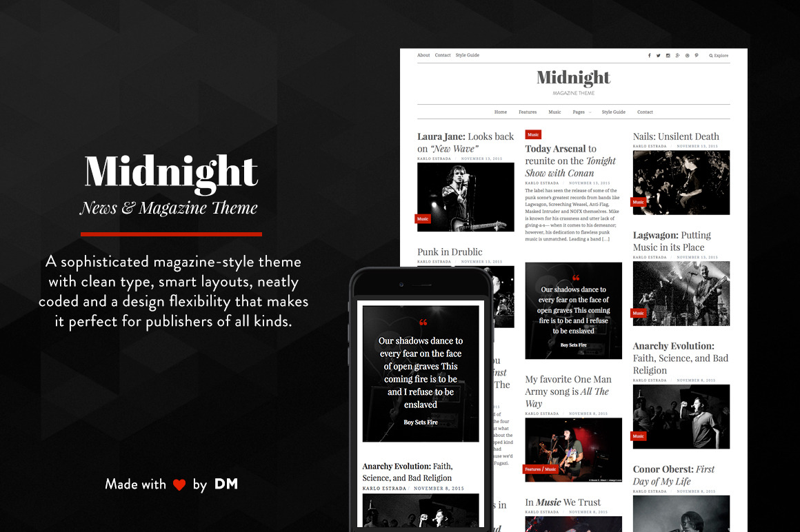 Midnight - A Magazine Style Theme, a WordPress Template by ...
