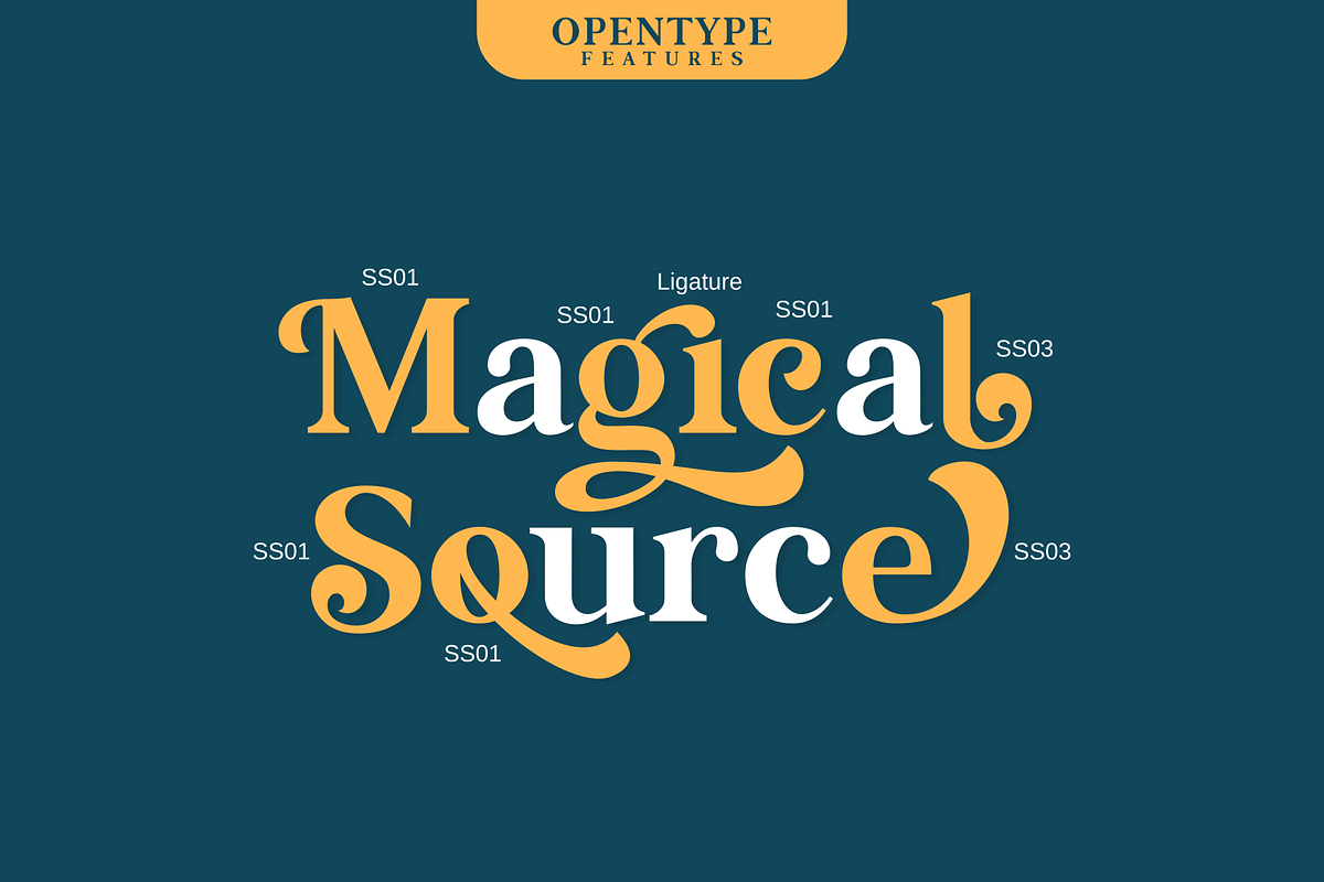 Magical Source - Stylish font, a Serif Font by Java pep