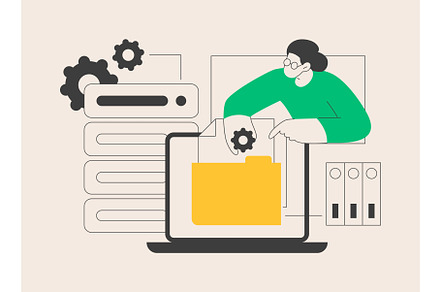 Cloud storage concept vector, a Technology Illustration by Visual ...