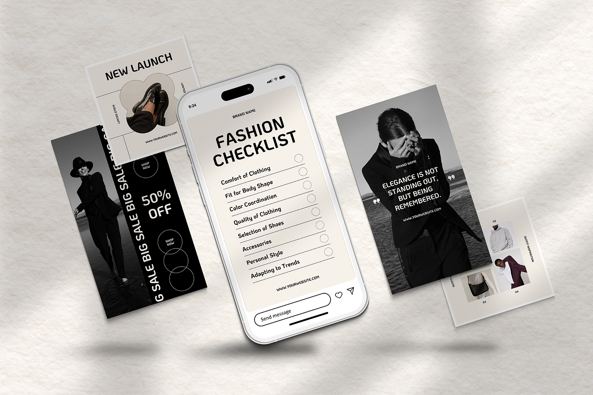 120 Fashion Brand Instagram Template, a Social Media Template by ...