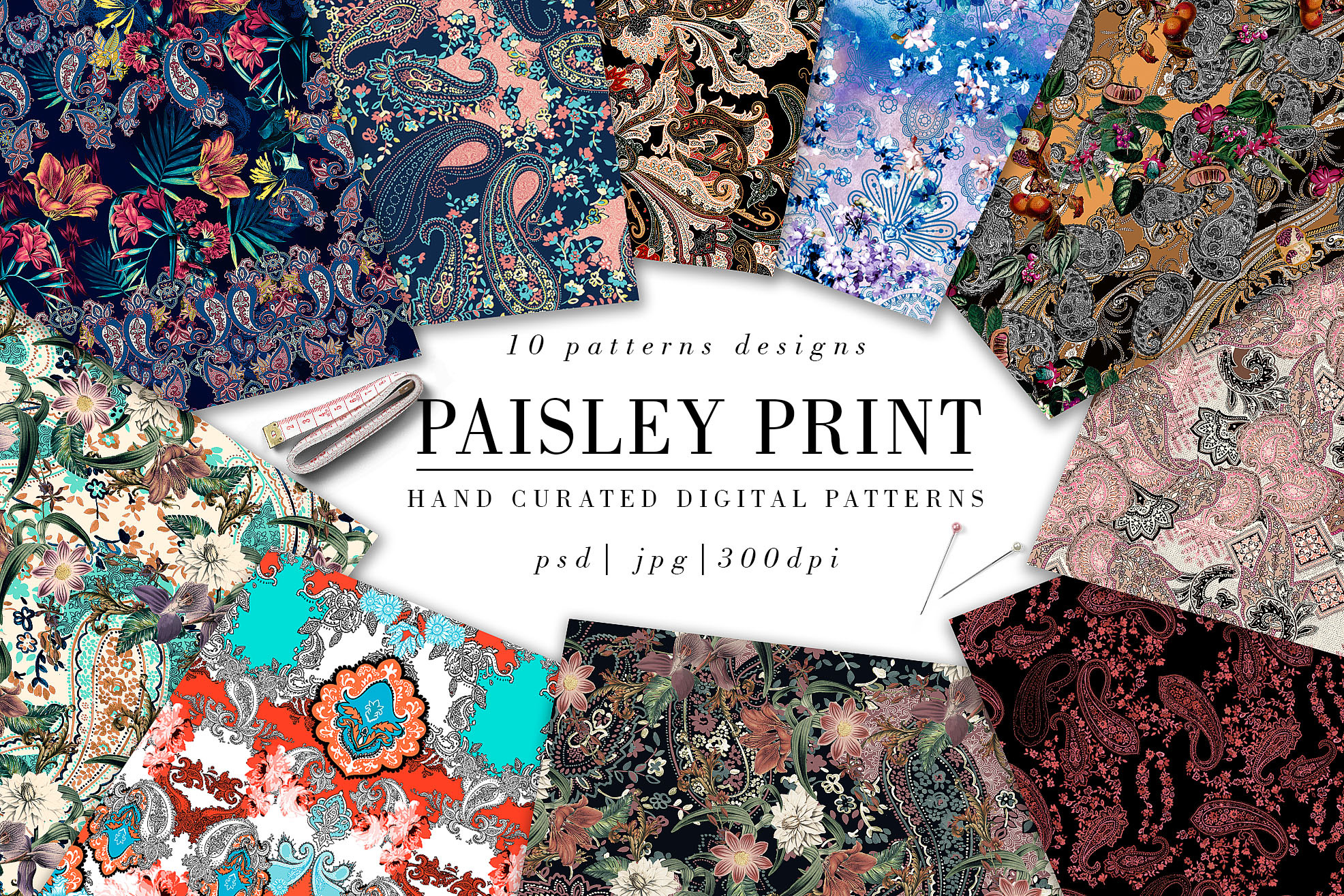 Paisley Print, a Pattern Graphic by Luiz da Rolt Grathwohl