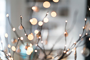 Winter holidays bokeh