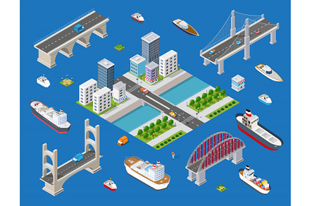 Linear urban landscape, an Illustration by AlexZeL