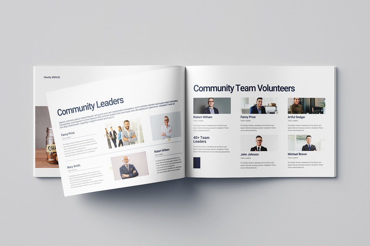 Charity Brochure Landscape | Canva, a Brochure Template by Pixelpick