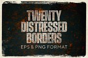 20 Distressed Borders, a Texture Graphic by RuleByArt