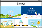 Error pages set 2, a Templates & Theme by Stolenpencil