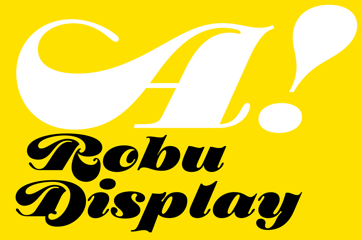 Robu Display, a Font by Andrei Robu Type