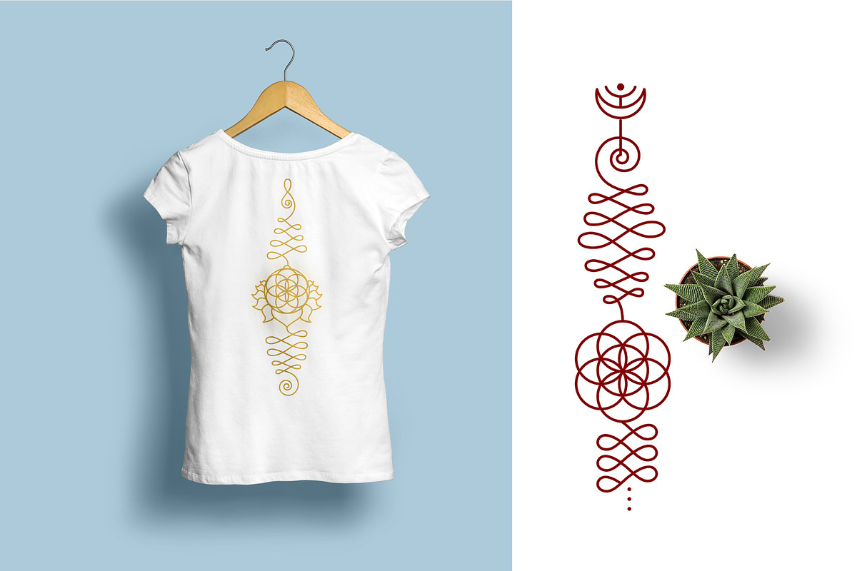 7 Unalome symbols vol.1, an Illustration by Aleksandra Slowik