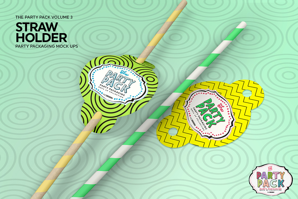 Straw Holder Packaging Mockup, a Cups & Container Mockup by INCDesign
