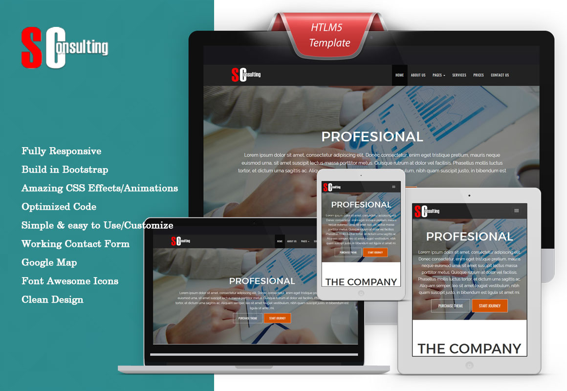 S Consulting HTML Template, a Bootstrap Template by VALIASOLUTION SHOP