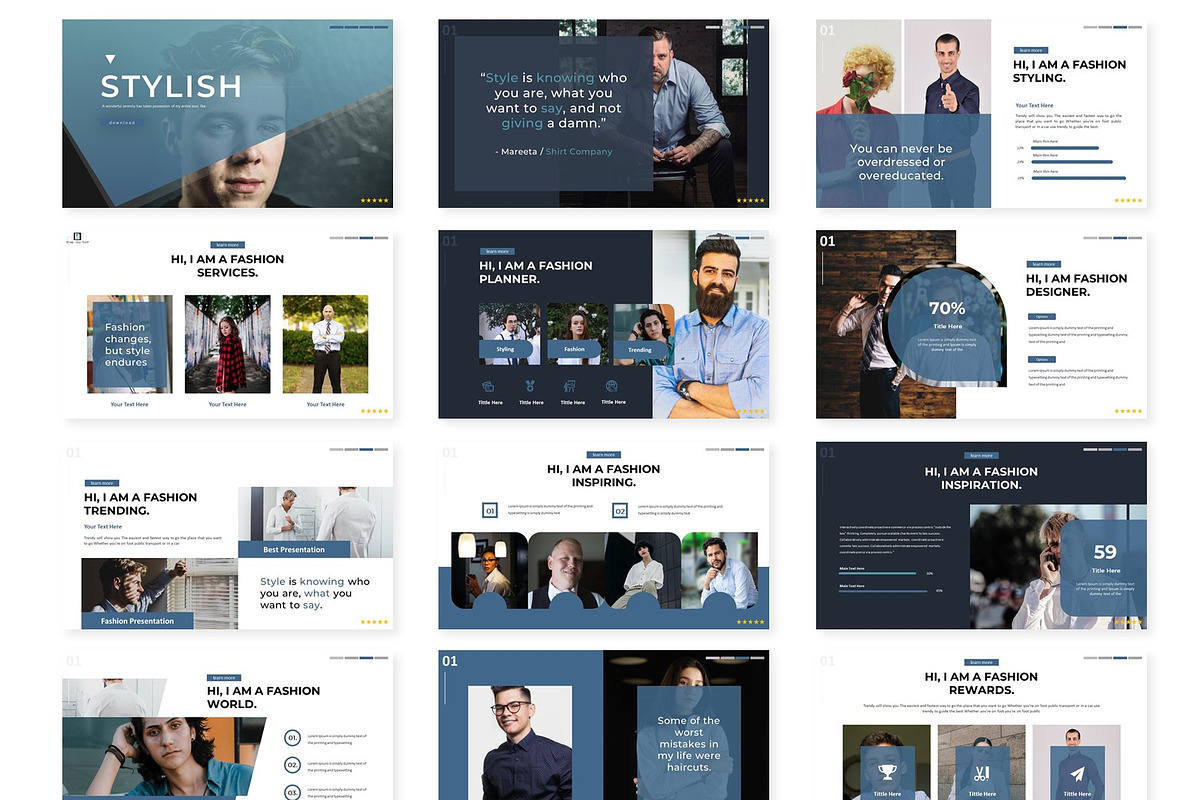 Stylish - Powerpoint Template, a Presentation Template by AQR Studio