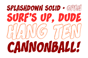 Splashdown, a Font by Comicraft Fonts
