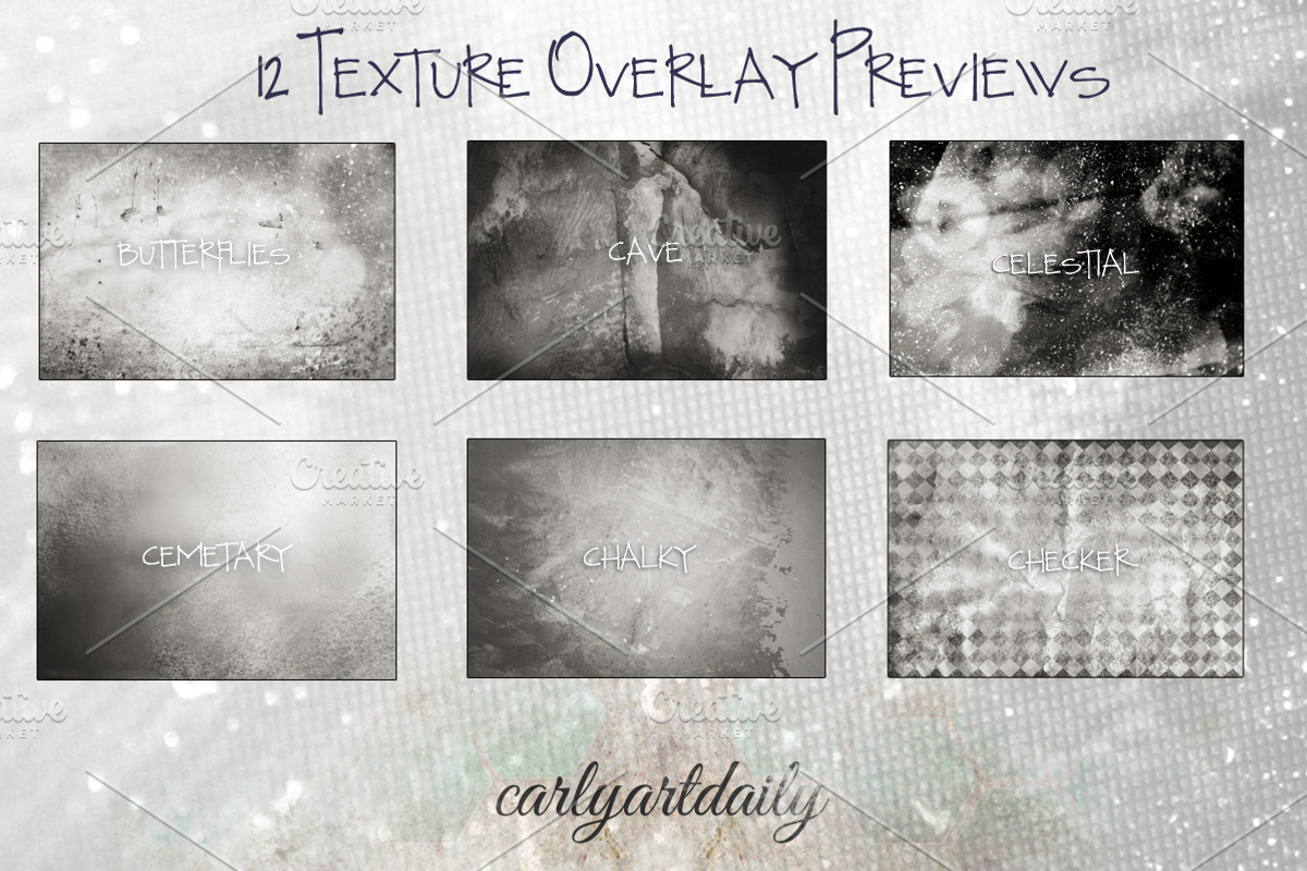 Toner Texture Overlays, a Texture Graphic by CarlyArtDaily | Creative ...