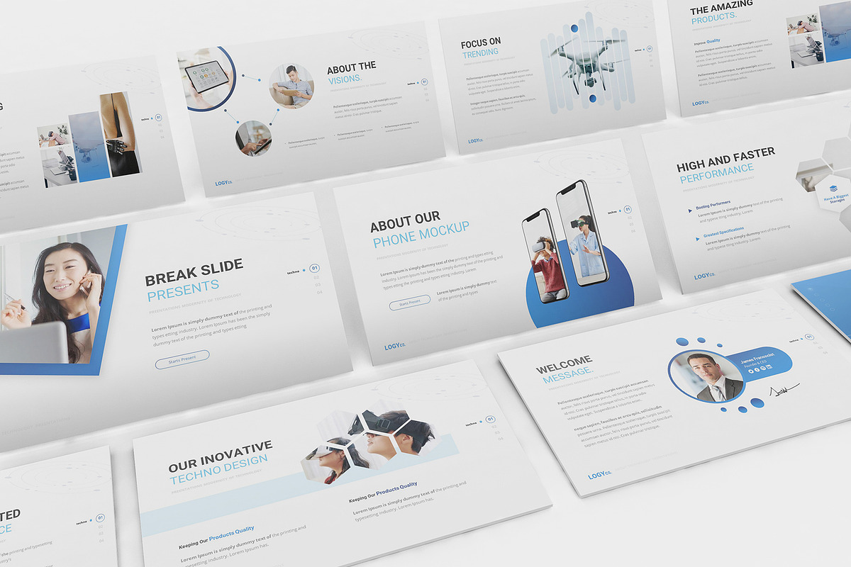 Technology Powerpoint Template, a Presentation Template by Formatika Studio