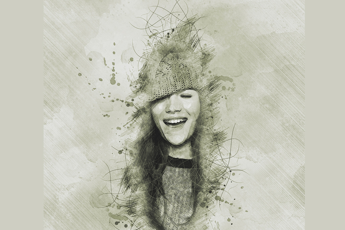 Hand Drawing Photoshop Action, an Action Add-On by Studio Retouch