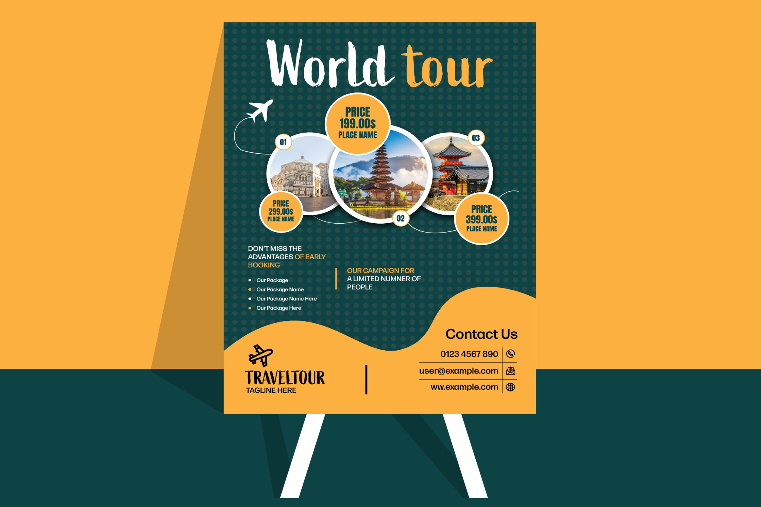 World Tour Travel Flyer Template