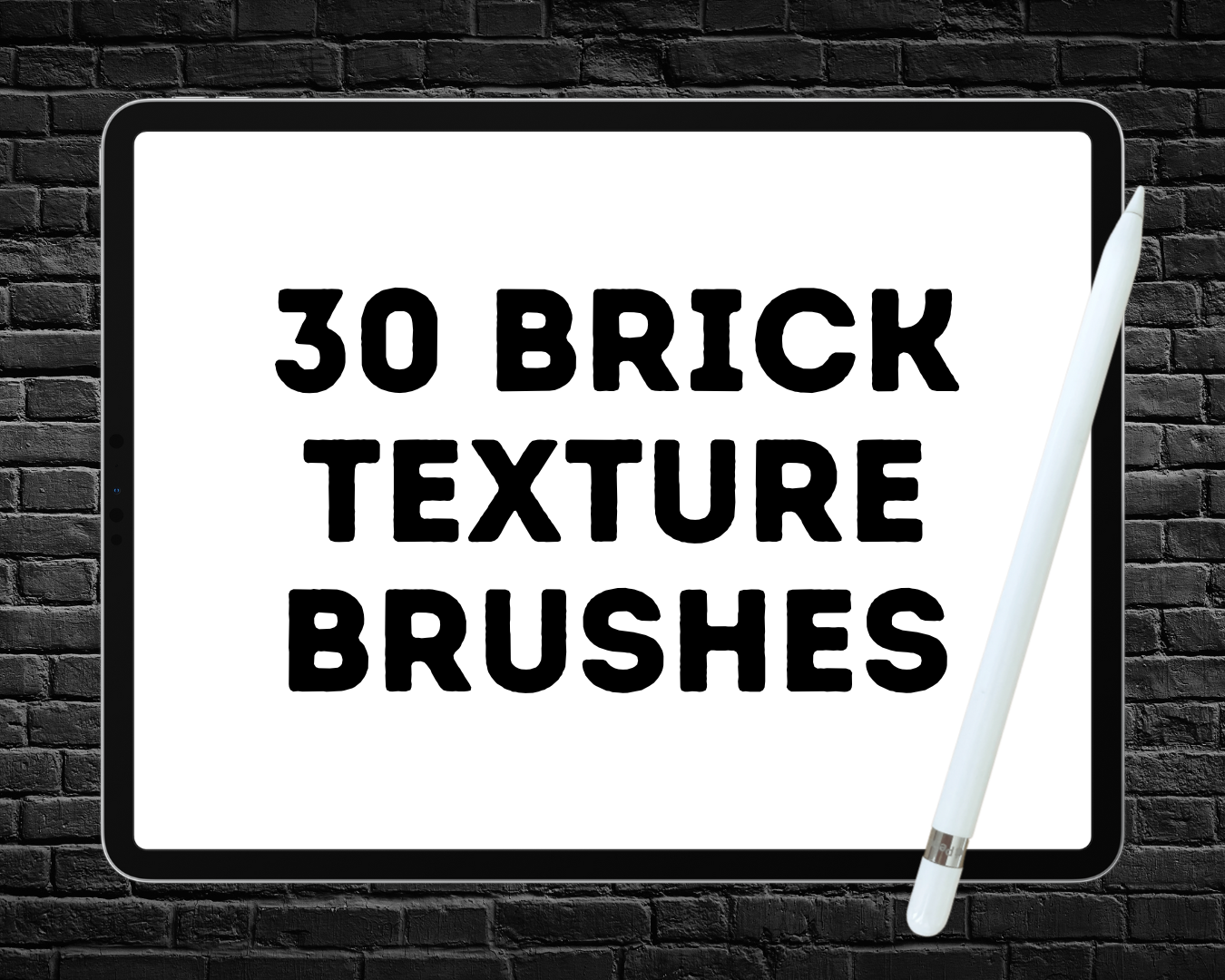 30 Brick Procreate Brushset, a Brush Add-On by palmettosvg