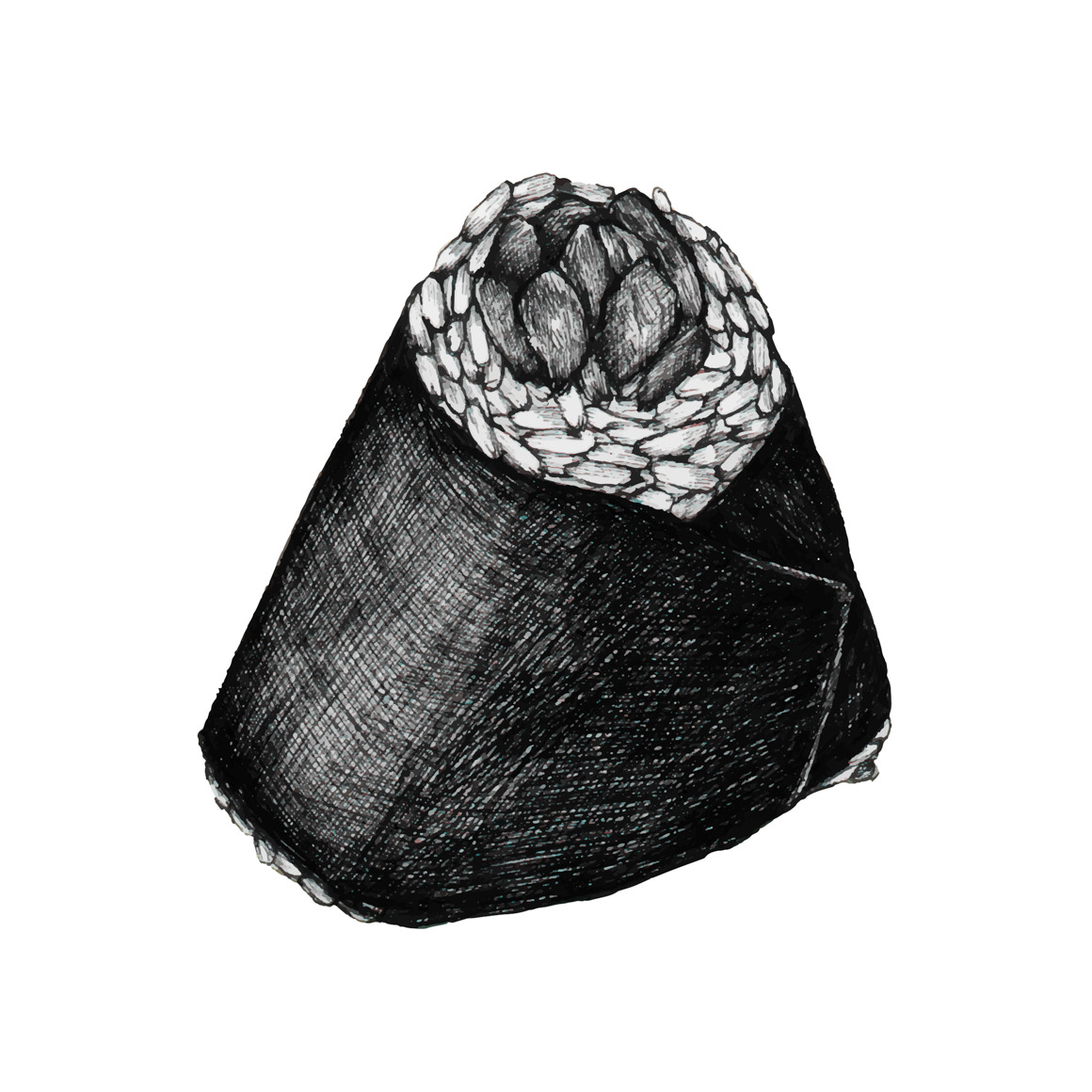 Hand drawn onigiri Japanese food, an Illustration by rawpixel