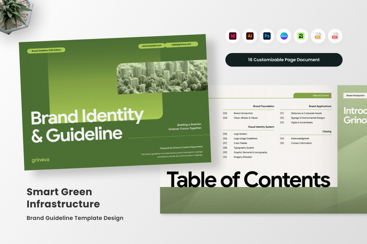 Smart Sustainability Digital Guide, a Branding & Logo Template by twinstd