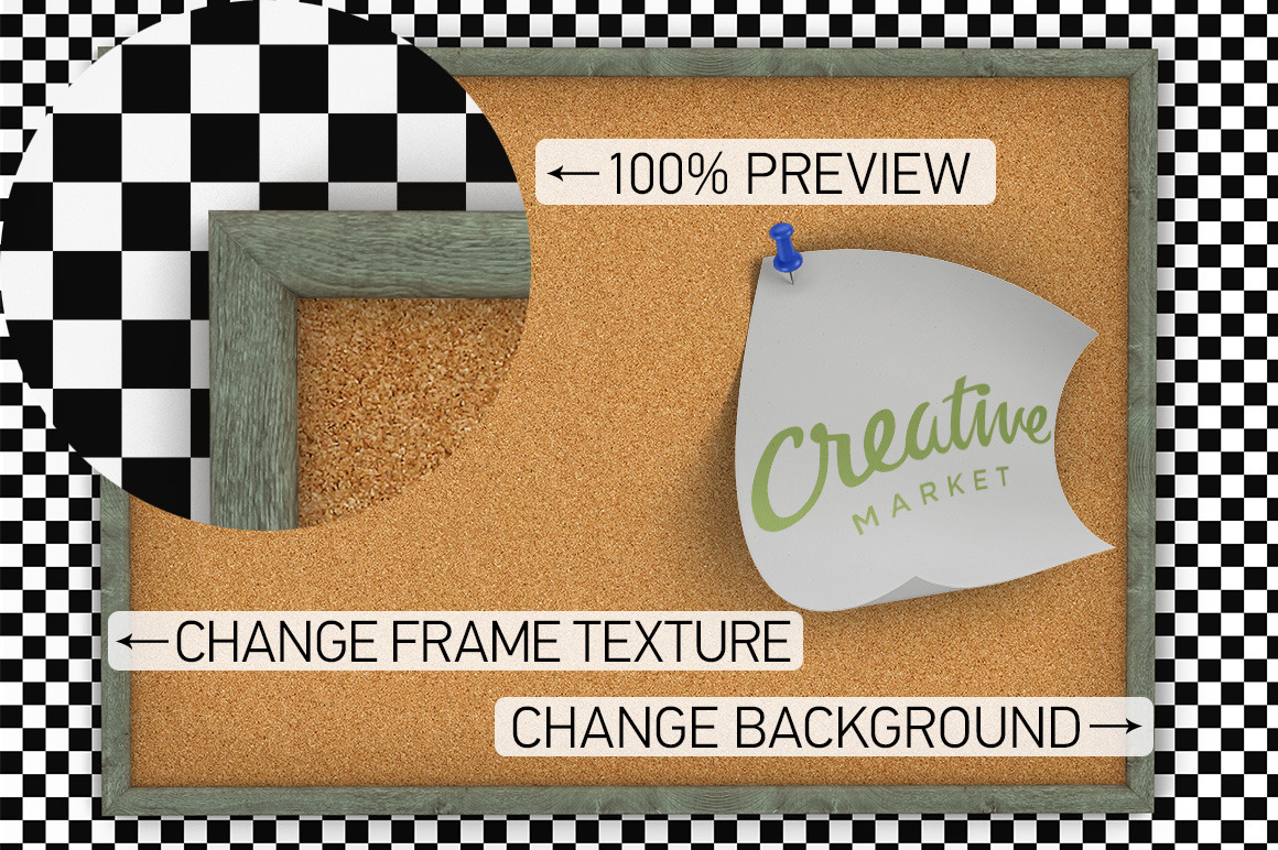 Pinboard Solution PS Mockup, a Product Mockup by Creative Graphics