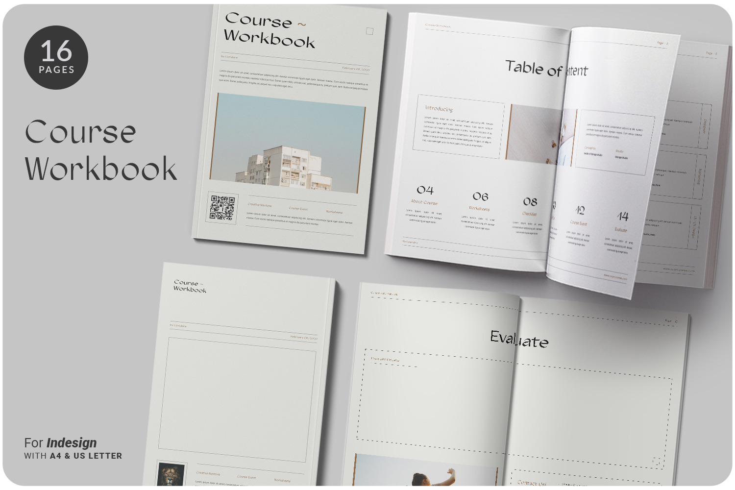 Workbook Course, a Magazine Template by Typetemp Studio